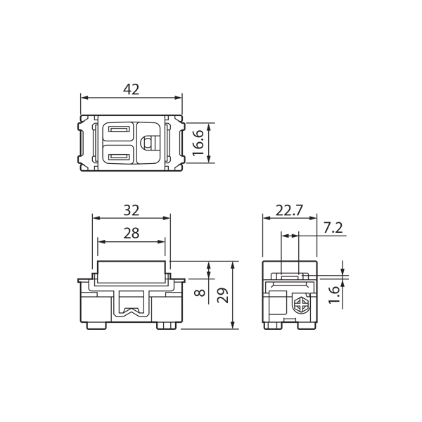 Ổ cắm đơn Panasonic WN1101-7W