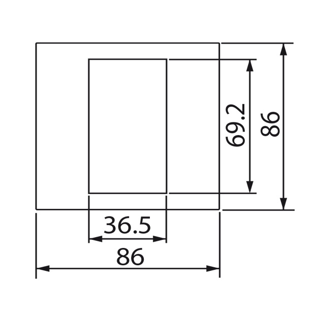 Mặt vuông 3 thiết bị Panasonic WEB7813MH